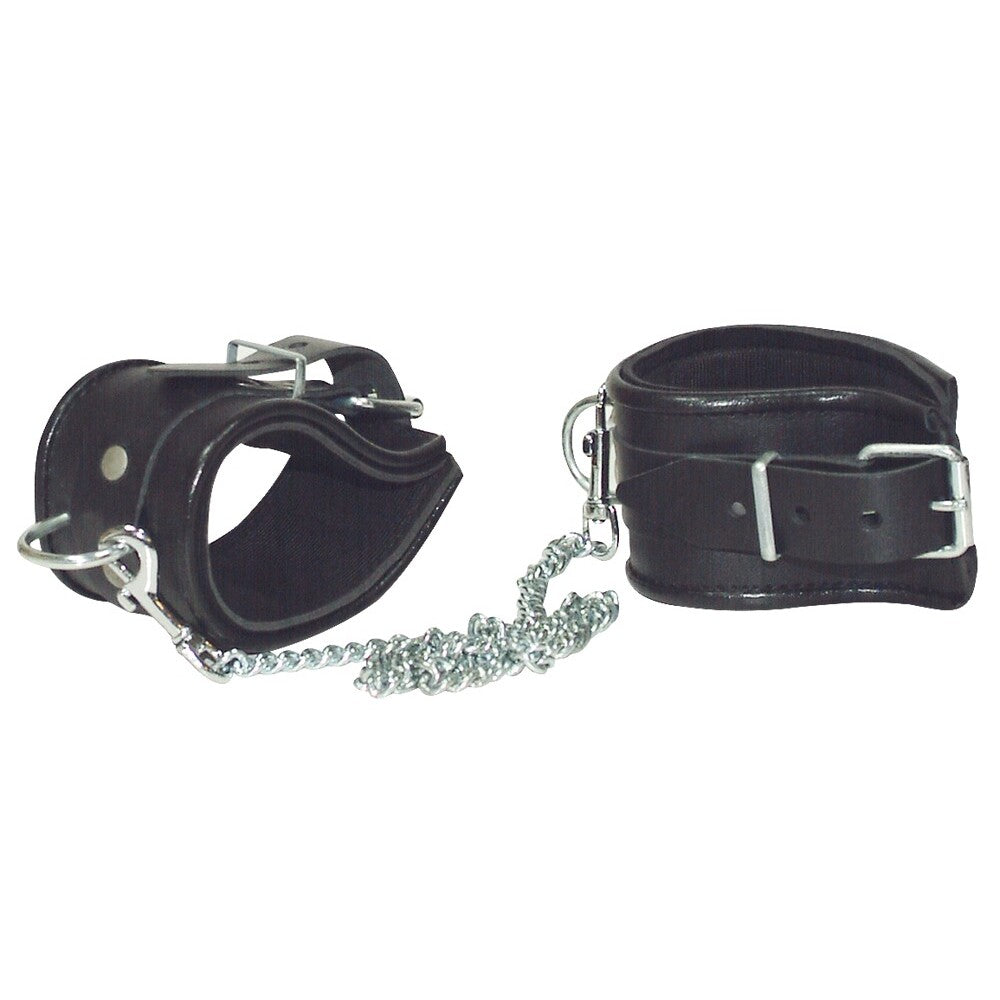 Leather And Chain Ankle Leg Restraint – Secret Temptations